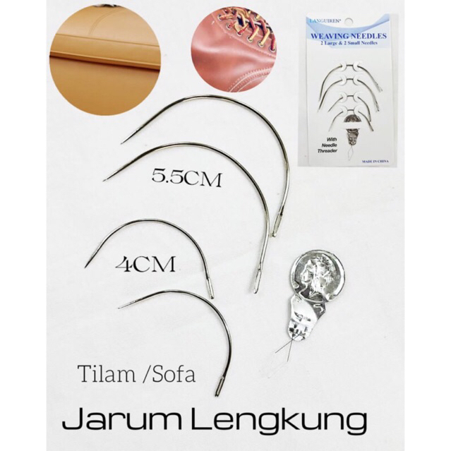 (1Set/5PCS)Jarum lengkung Tilam/Sofa/Jarum Bengkok/ Mattress Curve ...