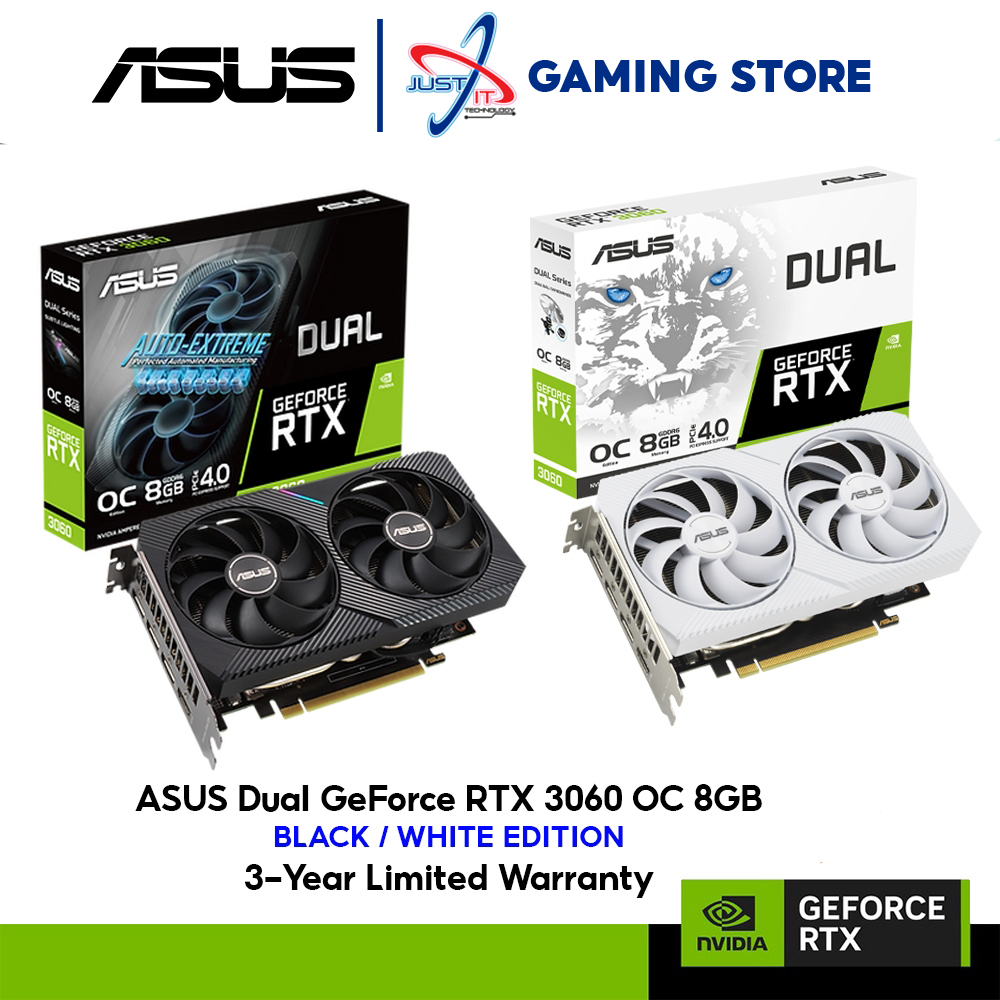 ASUS RTX3060 DUAL OC 8GB DDR6 GRAPHICS CARD ( DUAL-RTX3060-O8G / DUAL ...