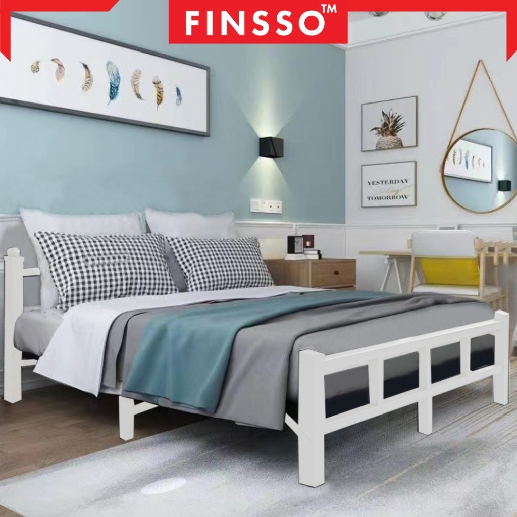 Finsso : Extra Strong! 75/90/100/120CM ARIES BED FRAME / Katil Single / Foldable Bed Frame ...