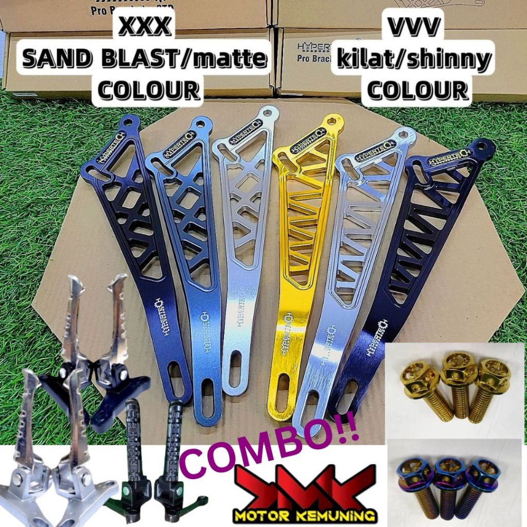 COMBO BRACKET EXHAUST HYPERTECH Y15 Y16 135LC V2-V8 EKZOS BRACKET ...