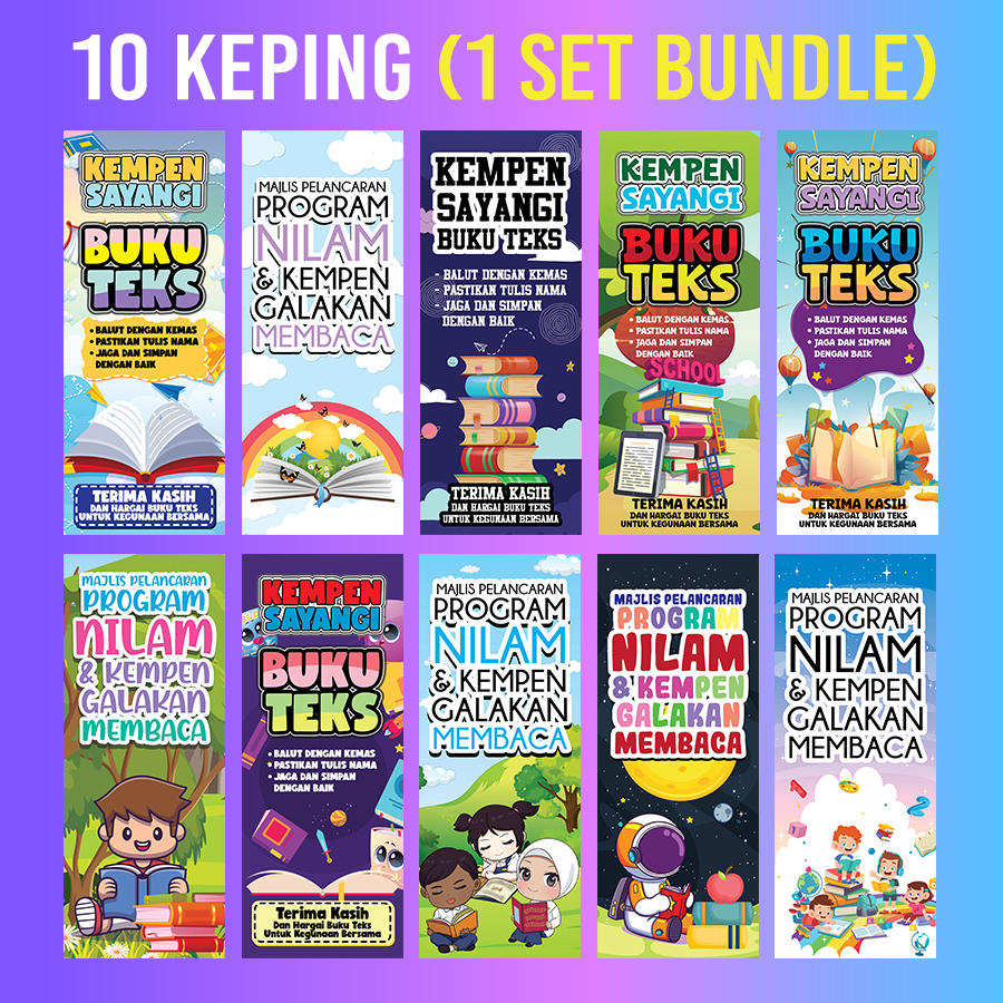 BUNTING KEMPEN PROGRAM NILAM & BUKU TEKS | Shopee Malaysia
