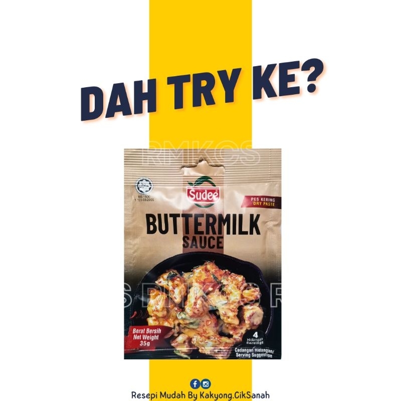 Pes Kering Buttermilk Sauce Sudee 35gram | Shopee Malaysia