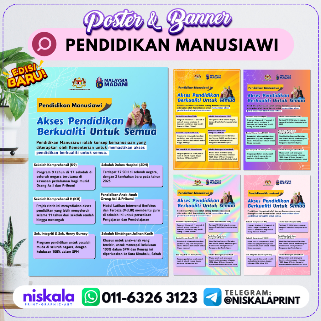 [ PENDIDIKAN MANUSIAWI ] Banner Pendidikan Manusiawi KPM | Poster ...