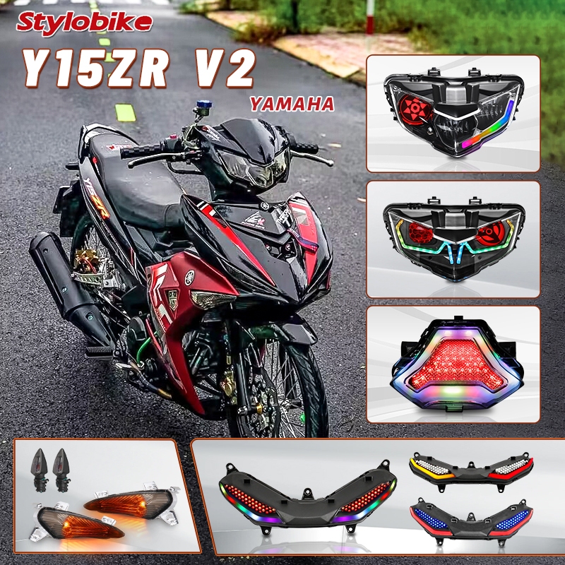 Y15ZR V2 LED Headlamp Lamp Dada Mata Gaban Devil Eyes Pilot Light Headlight Y15 V2 Lampu ...
