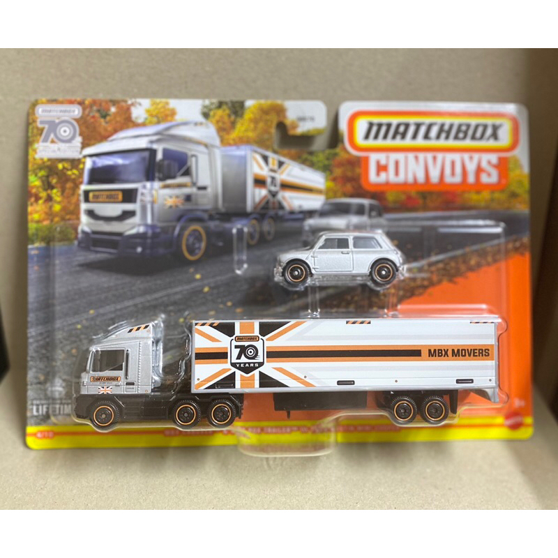 Matchbox Convoy MBX Cabover & MBX Box Trailer 1964 Austin Mini Cooper ...