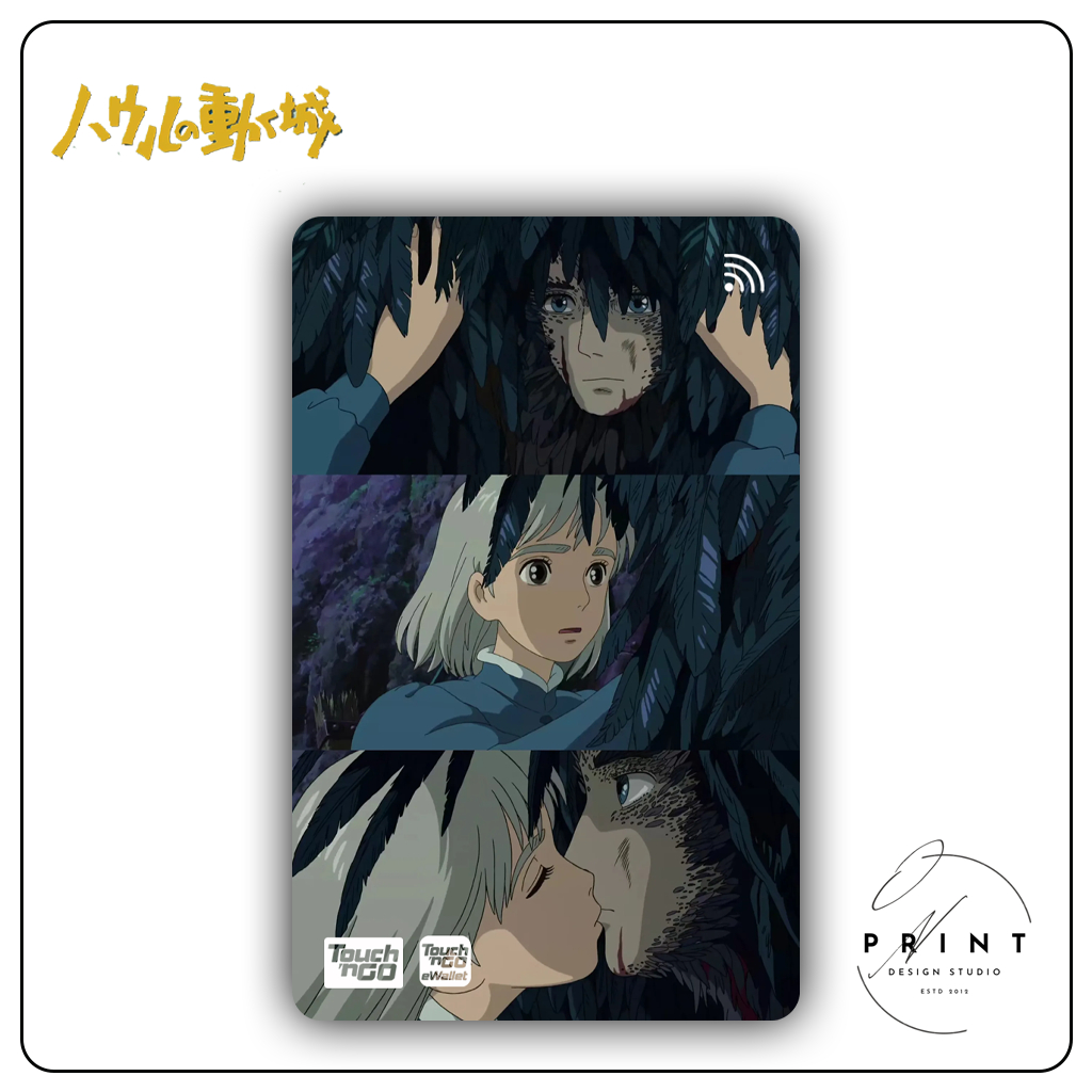 [Howl's Moving Castle] High Quality - Tng / Touch n Go Card Sticker ...