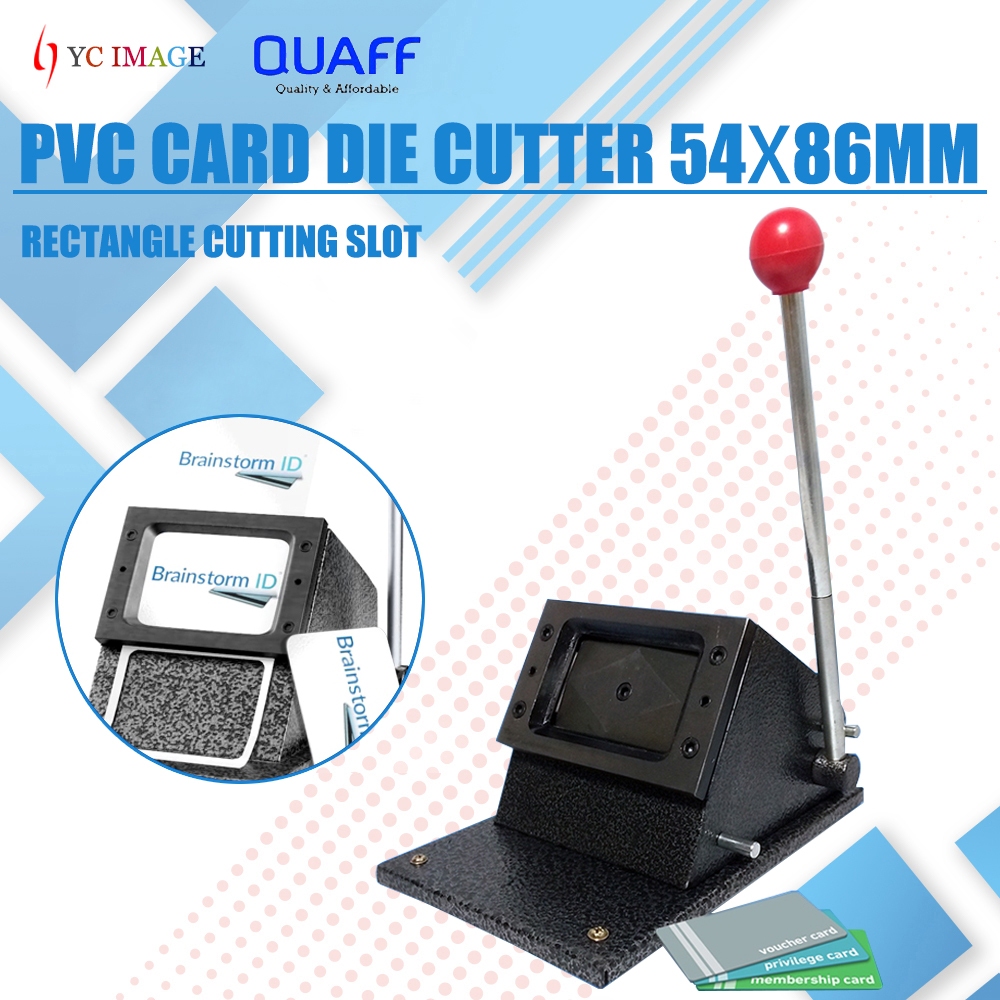 QUAFF PVC Die Cutter Heavy Duty Metal Body (86x54mm) ID CARD Cutter ...