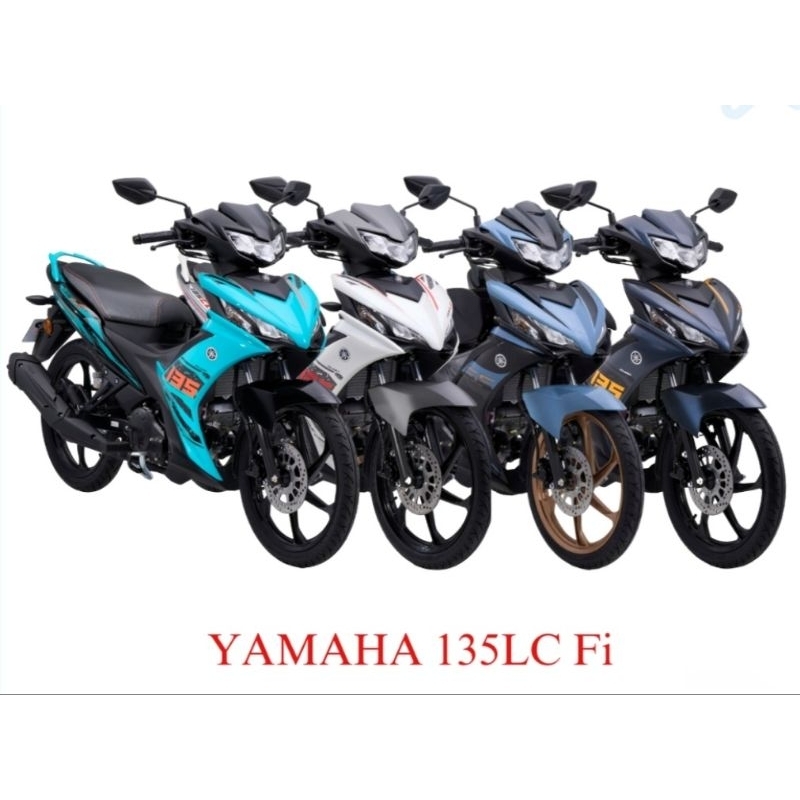 BODY SET COVER SET YAMAHA 135LC V8 135LC FI V8 NEW COLOR & STICKER 100% ORIGINAL HLY | Shopee ...