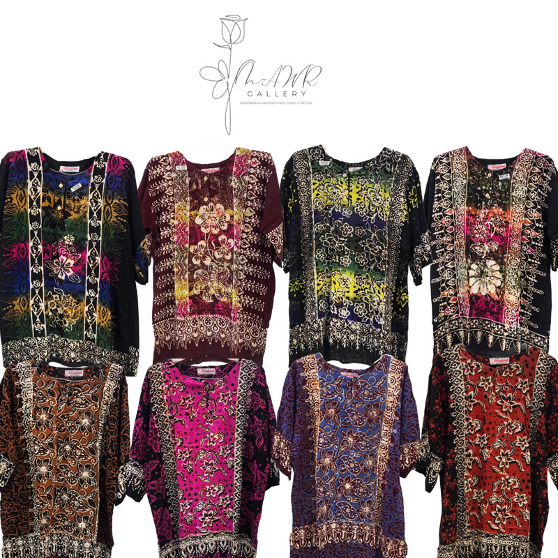 Blouse Batik Tugu Agung Cotton | Shopee Malaysia
