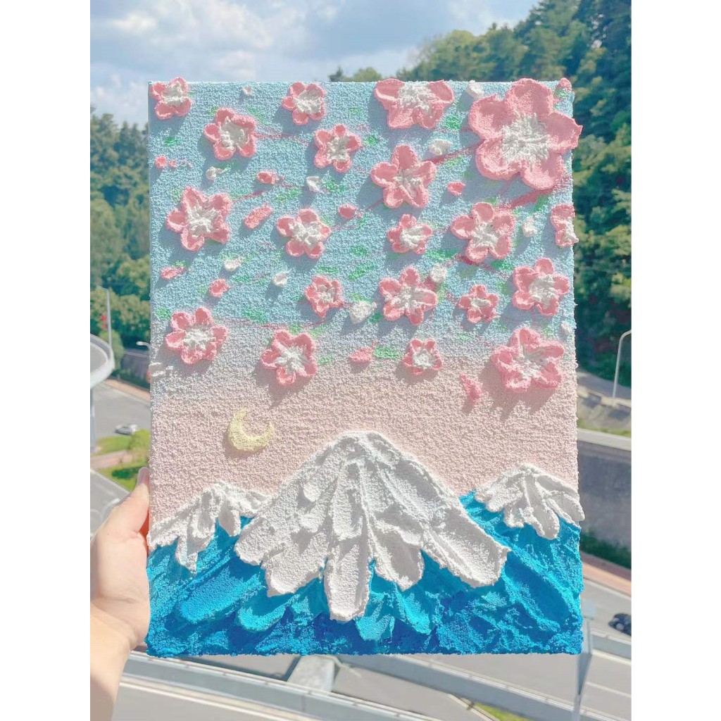 Pure Quartz Sand Art Pasir Kuarza Acrylic Texture Painting DIY Texture ...