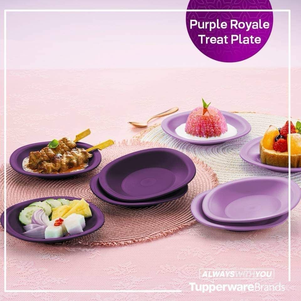 2071 Tupperware Gourmet Dessert Treat Plate (4pcs) / Tupperware Dessert ...