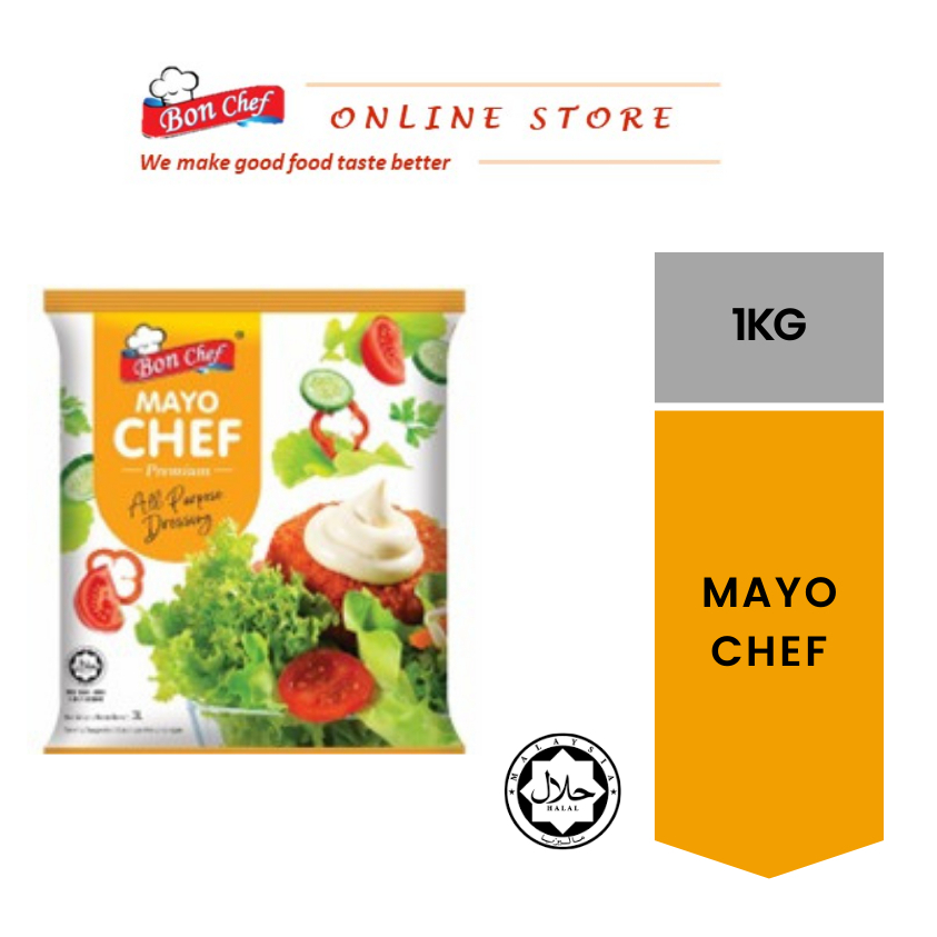 1KG [ MAYO CHEF ] Mayonnaise Bon Chef | Shopee Malaysia