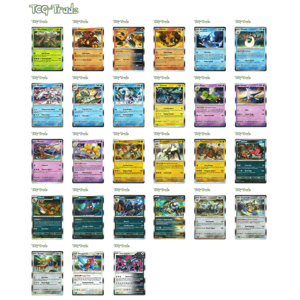 [Pokemon TCG Singles] SV4 Paradox Rift - Holo Rare - Pokemon Card ...