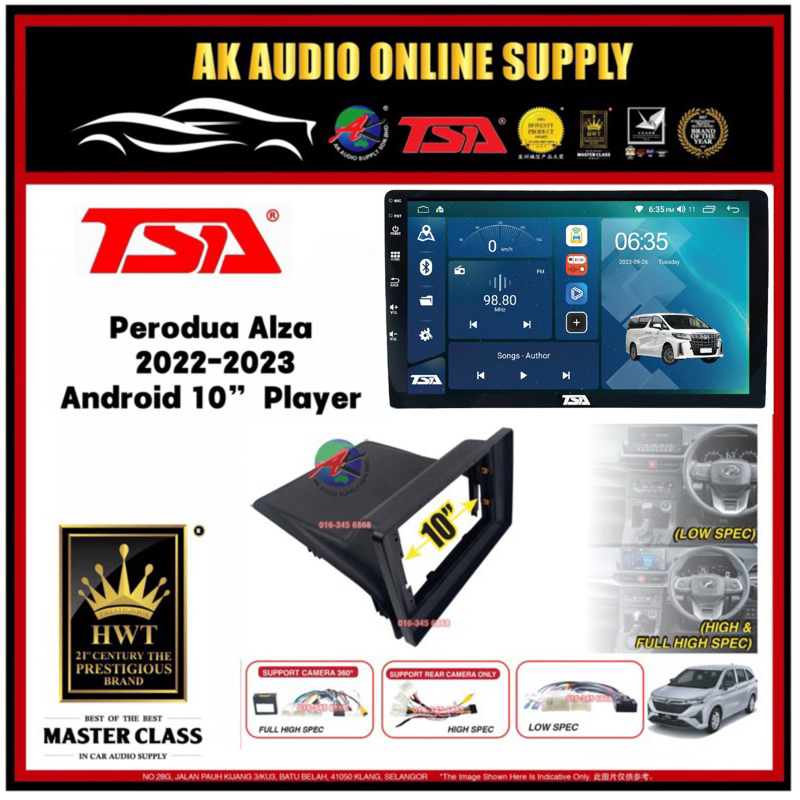 818 2+32GB TSA Perodua Alza 2022 - 2023 Android 10'' inch DSP/QLED ...