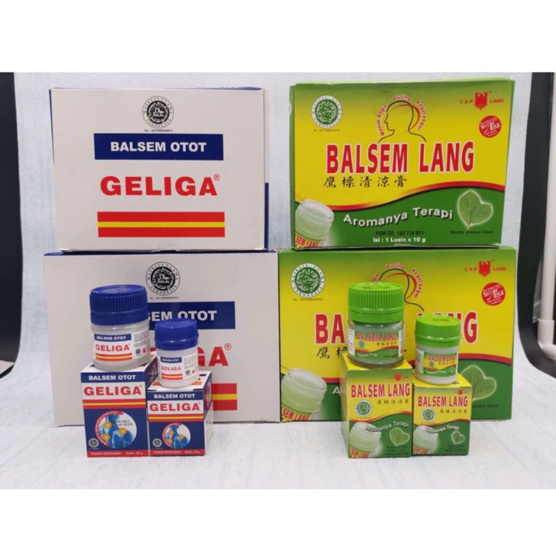🔥 BALSEM OTOT GELIGA/BALSEM LANG AROMANYA TERAPI 20G/20G 12 BOTOL 💯 ...