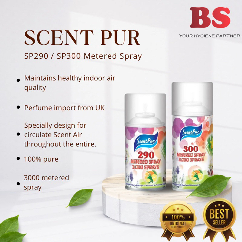 ScentPur Spray Refill 290ML/300ML 3000 Spray/Pewangi Spray/Air Freshener Spray/Air Freshener ...
