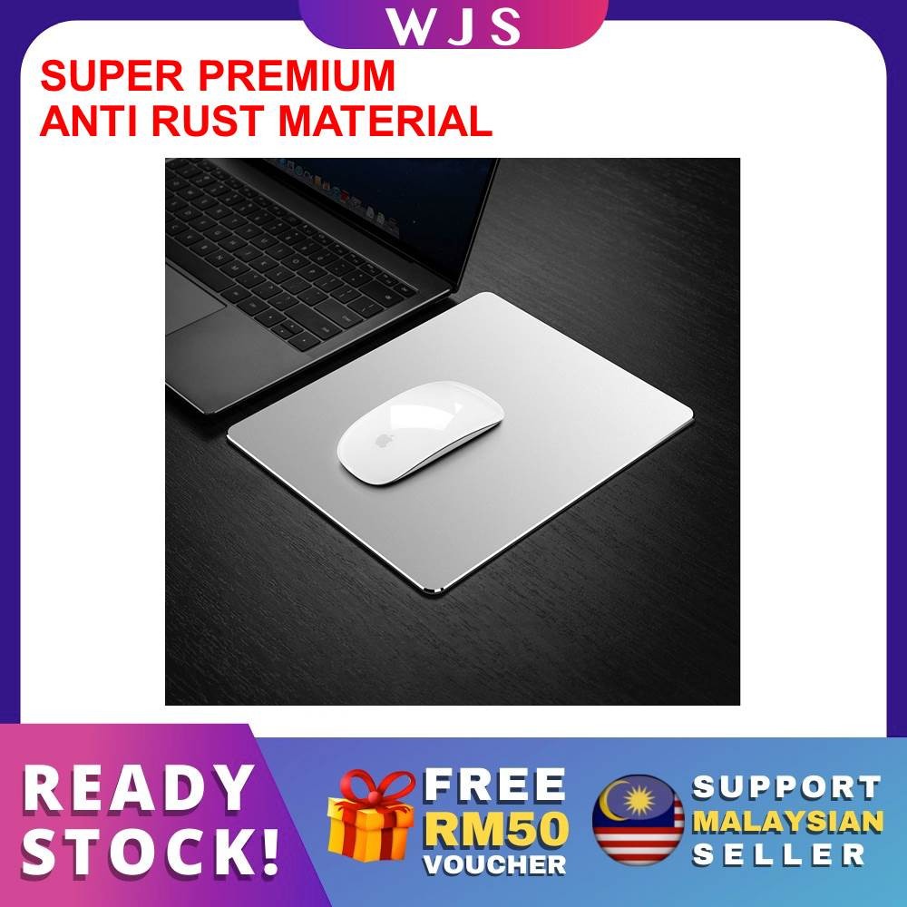 🇲🇾FREE RM50 VOUCHER🎁 MLQ Anti Rust Metal Aluminium Mouse Pad Mat Hard ...