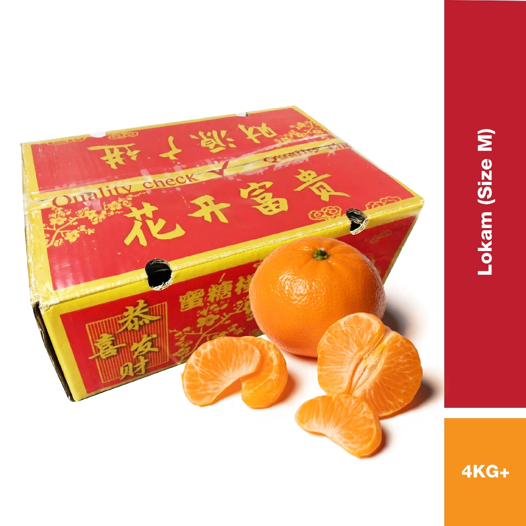 [CNY OFFER] Limau Mandarin Orange Lokam Honey Ponkan (M / L size) +4kg ...