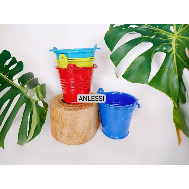 Anlessi_Mini Metal Buckets (For Candle Making/Candy/Dessert/French ...