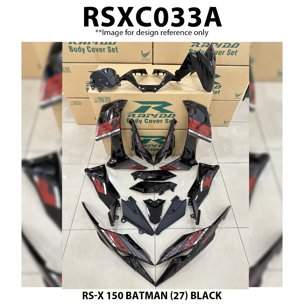 [READY STOCK] Coverset Bodyset Honda RSX RS-X 150 Batman Black Purple ...