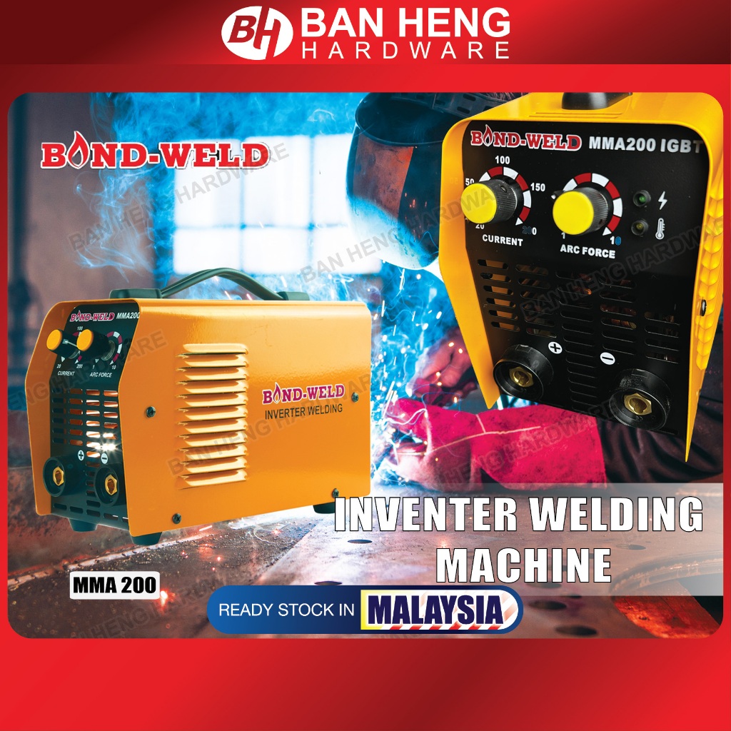 Bond Weld Inverter Welding Machine MMA200 | Shopee Malaysia