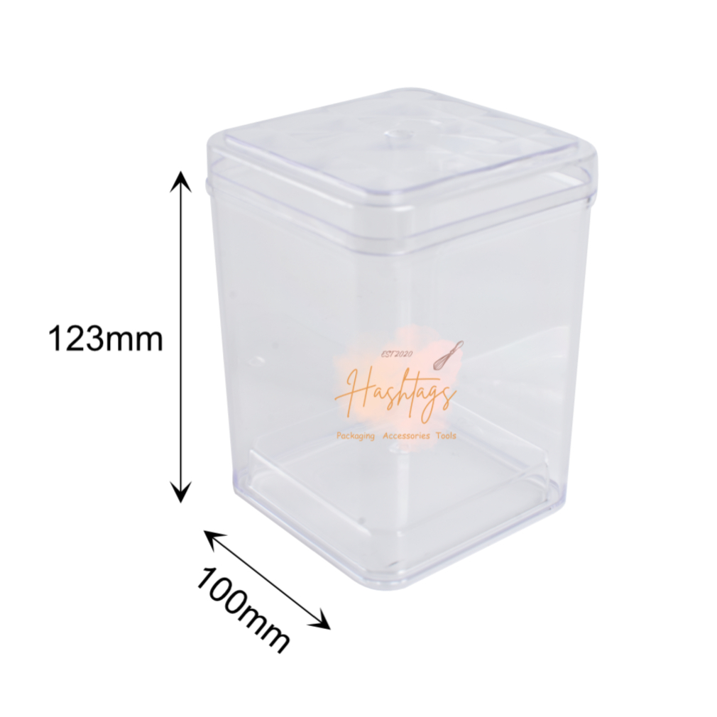 Ready Stock FF2704 Rectangular Pastic Container Bekas Kuih Cookies Box ...