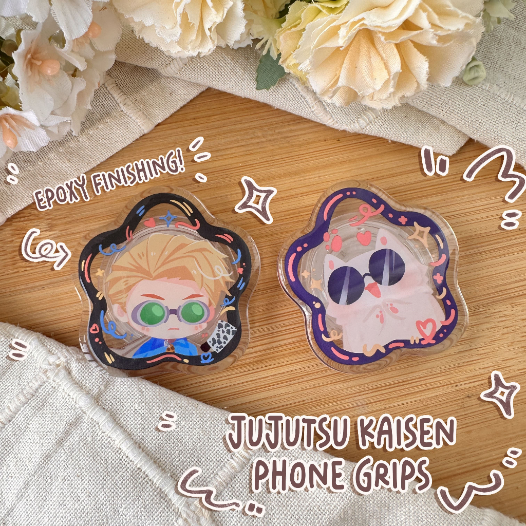 Jujutsu Kaisen cute chibi aesthetic Phone Grip | Shopee Malaysia