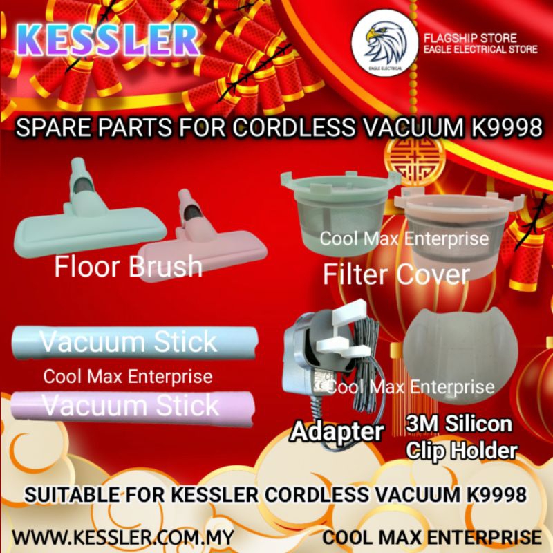 🚚 现货 / Ready Stock 🚚 Original Accessories for Kessler Cordless Vacuum ...