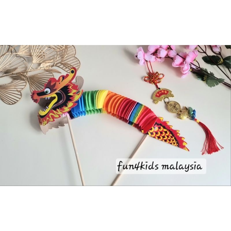 2024 CNY Preschool Craft DIY Dragon Dance Puppet Kit | Shopee Malaysia