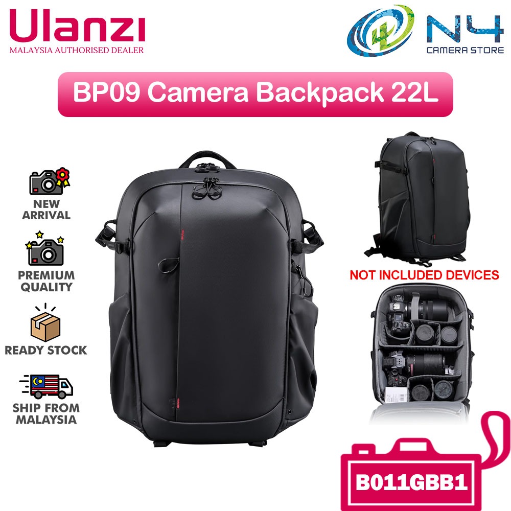ULANZI BP09 Traker Camera Backpack 22L Versatile Camera Travel Bag Quick Access Well Organized ...
