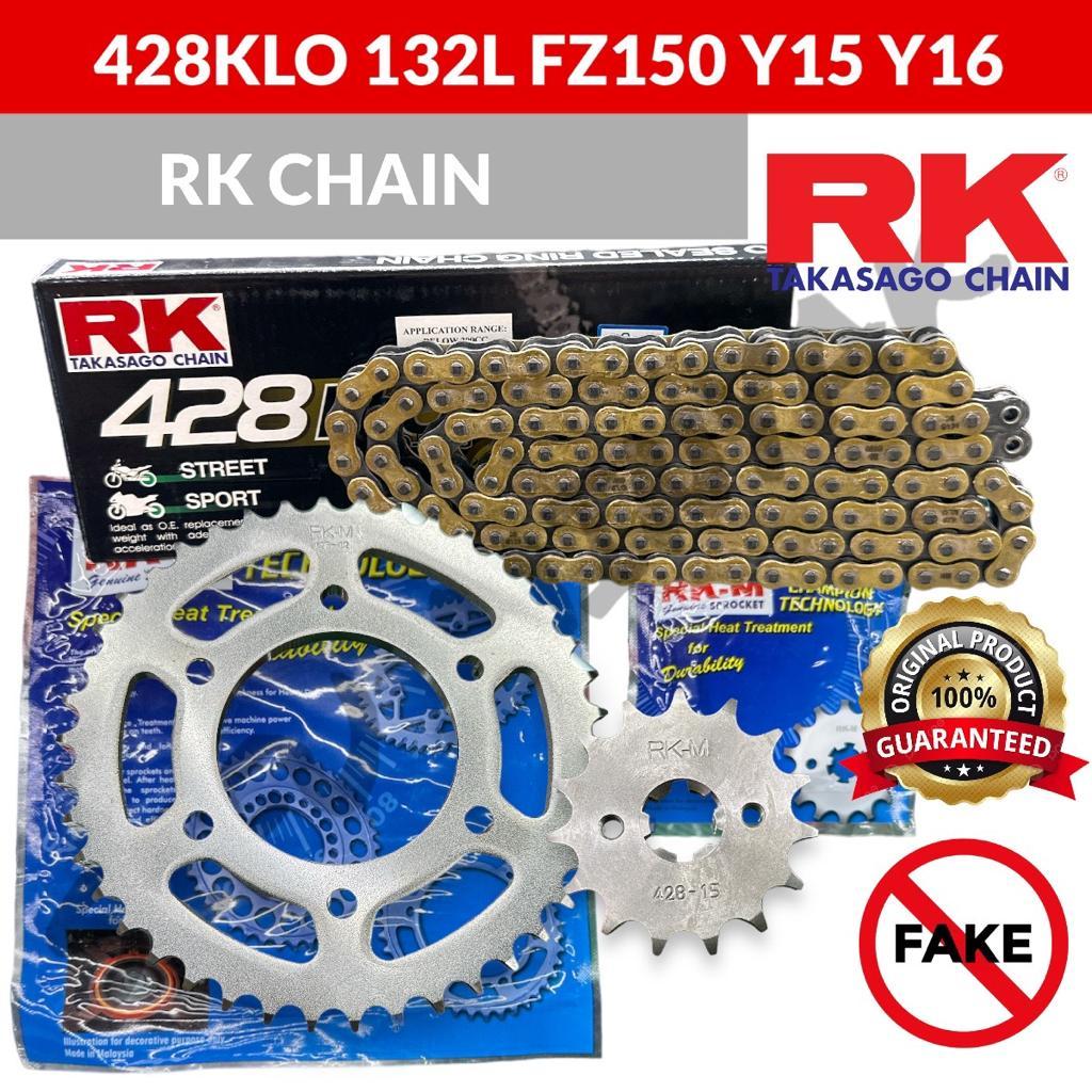 ORIGINAL RKM 428 SPROCKET SET CHAIN GOLD O RING HEAVY DUTY 132L Y15ZR ...