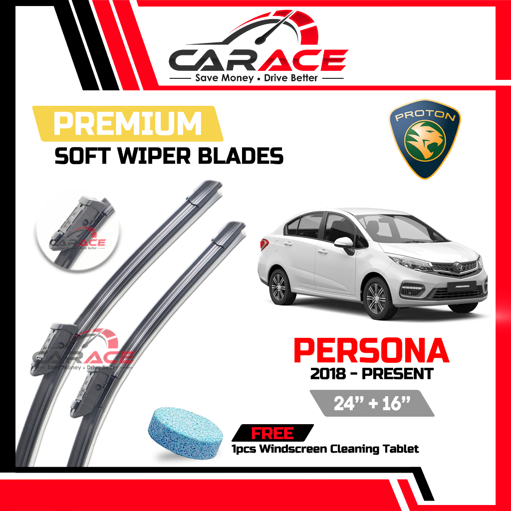 PROTON PERSONA VVT New 2016-Present | CARACE Premium Soft Wiper Blade ...