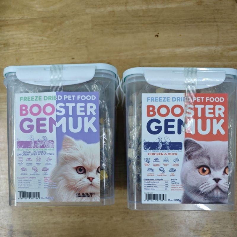 Freeze Dried Pet Food - Booster Gemuk -500g | Shopee Malaysia