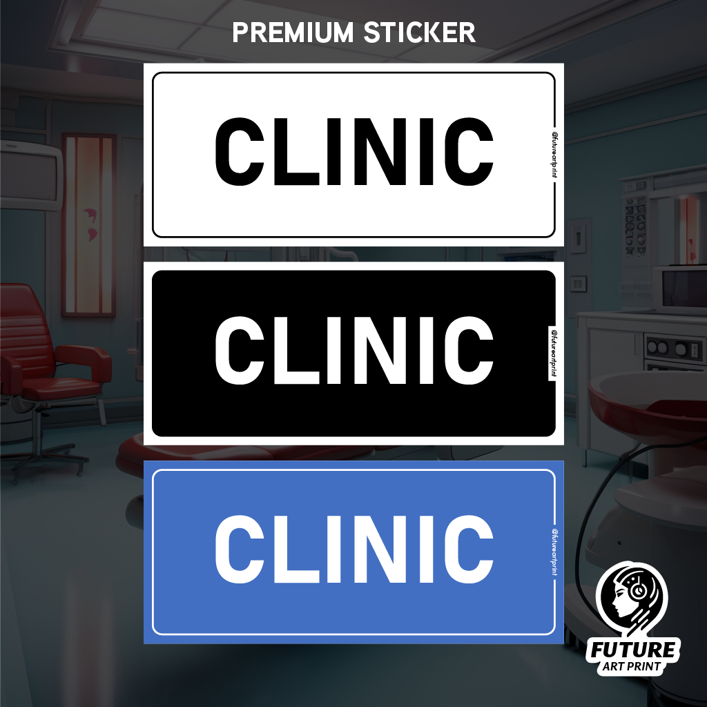 Clinic. Medical Health Infirmary Doctor Room Facility. Premium Sticker ...