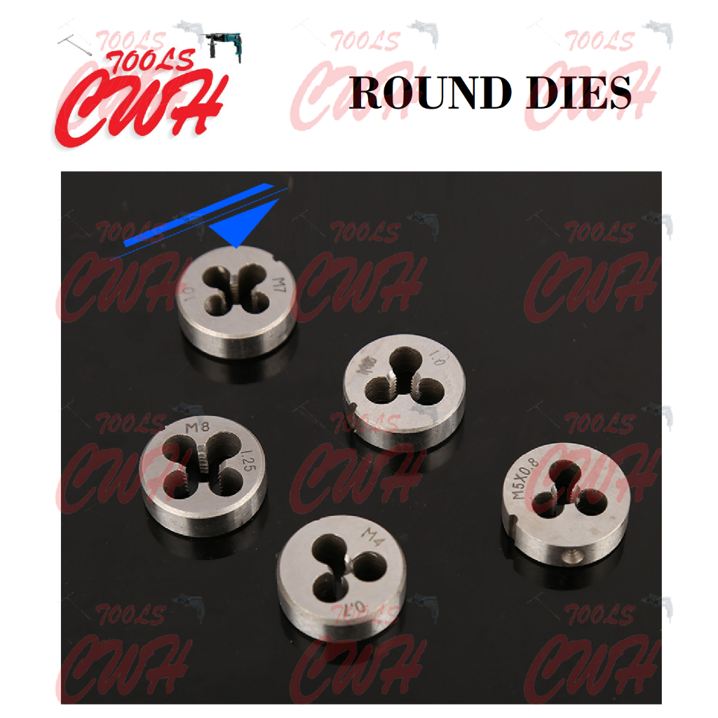 PRC ROUND ADJUSTABLE DIES THREAD THREADING SCREW BOLT NUT BUAT BUNGA ...