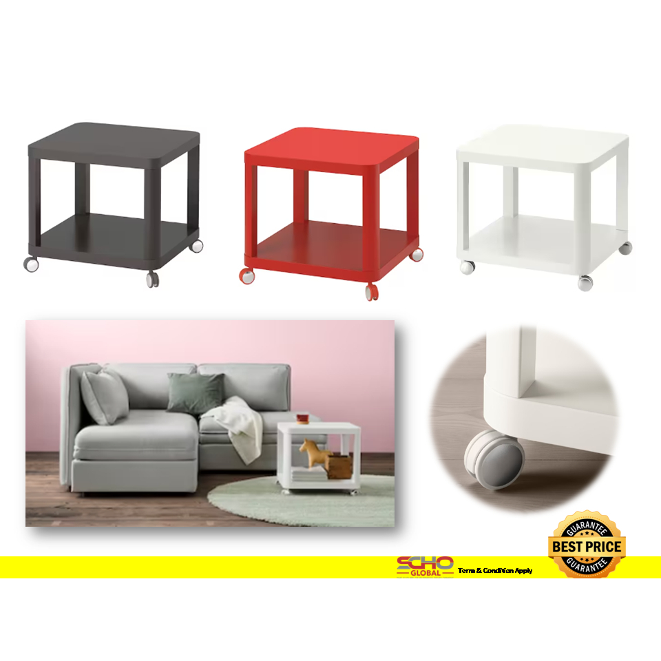 IKEA-TINGBY Side table on castors, 50x50 cm | Shopee Malaysia