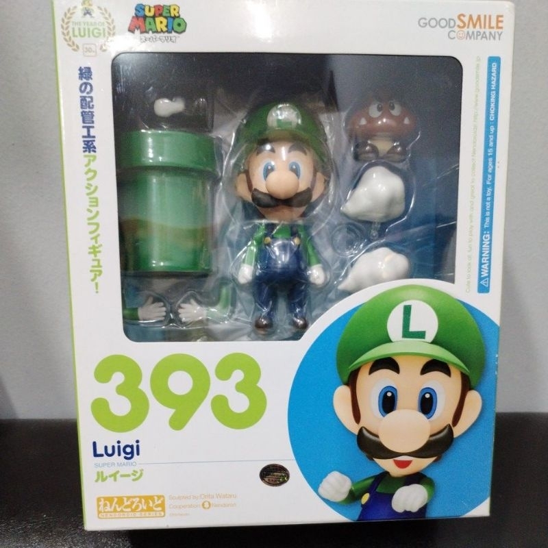 Good Smile Company Nendoroid 393 Nintendo Super Mario Luigi | Shopee ...