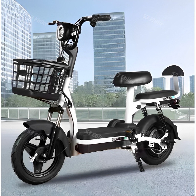★S3★ Motor Skuter Ebike Electric scooter adult with pedal Rechargeable ...