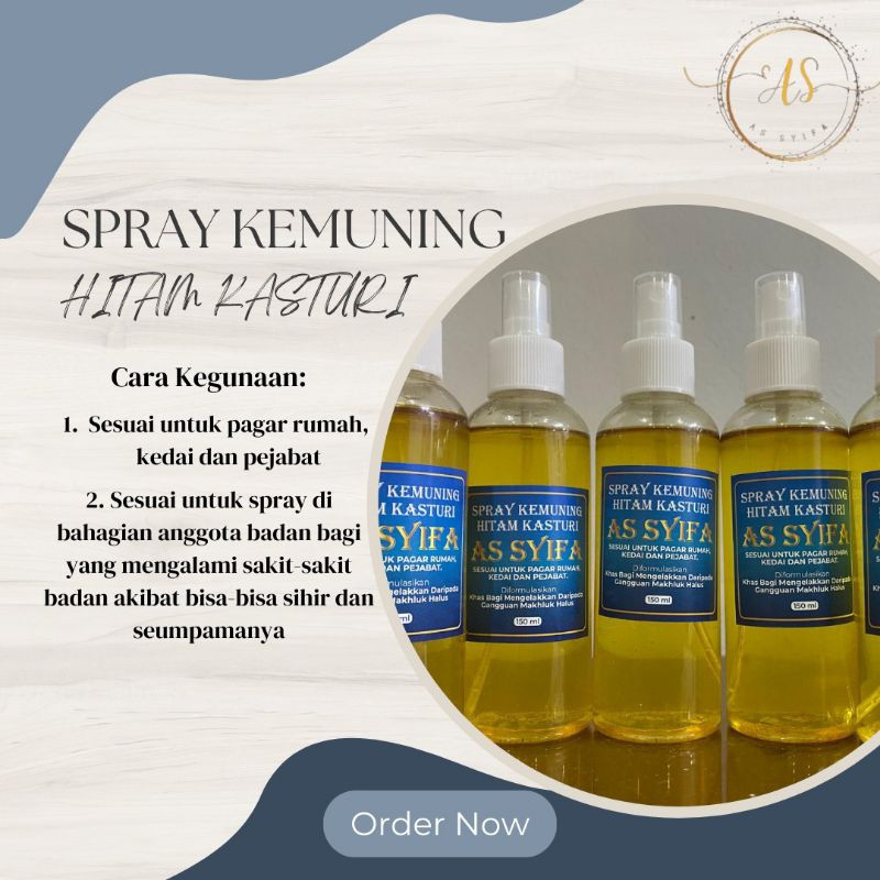 Semburan / Spray Ruqyah Kemuning Hitam Kasturi As Syifa Pagar Rumah ...