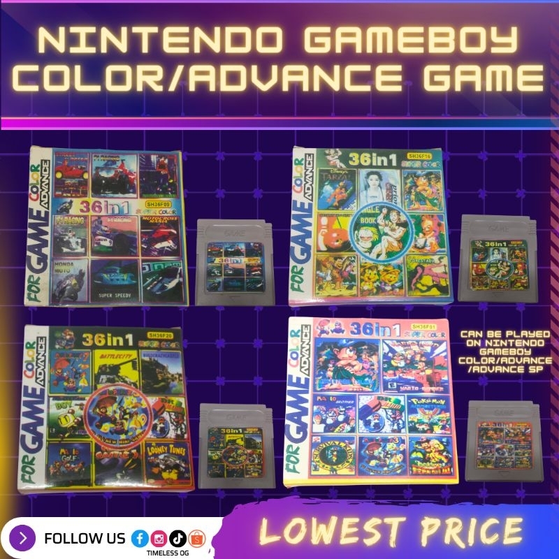 Nintendo Gameboy Color/Advance Multiple Game Catridge | Shopee Malaysia