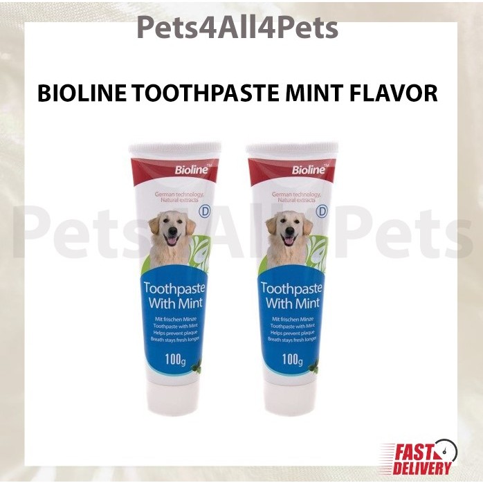 Bioline Toothpaste Mint Flavor for Dogs ( 100g ) | Shopee Malaysia