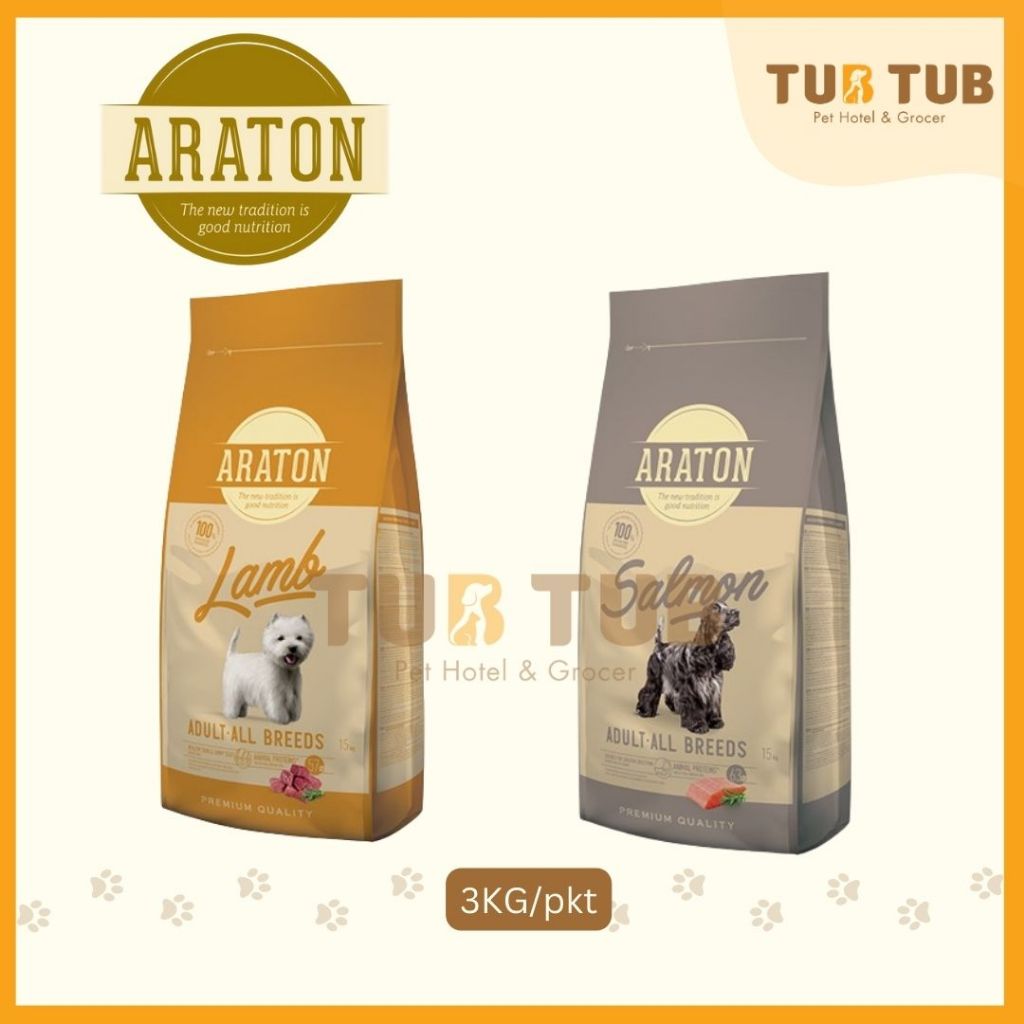 Araton Adult All Breeds Lamb Dog Kibbles 3kg | Shopee Malaysia