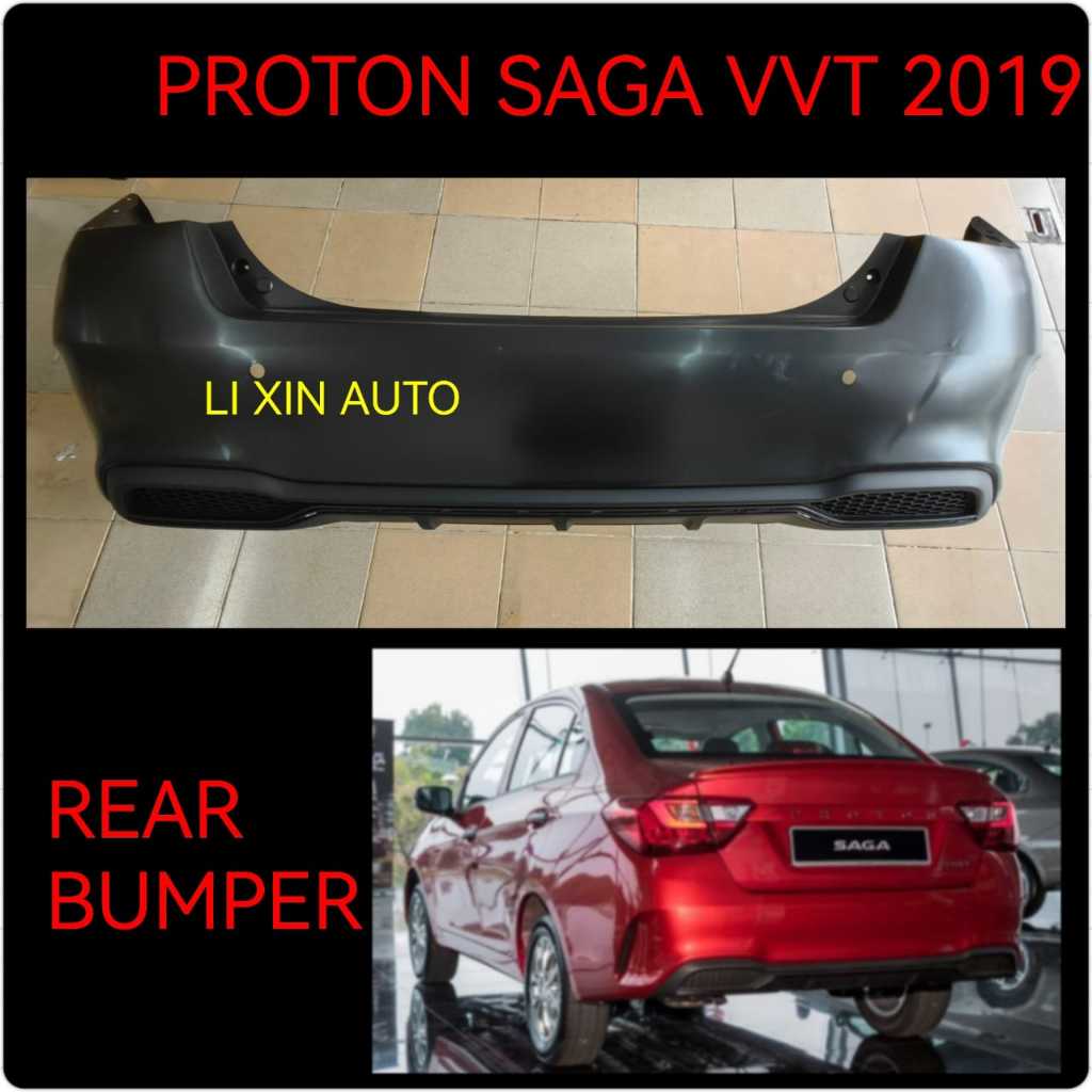 PROTON SAGA VVT 2019 REAR BUMPER BELAKANG BUMPER KERETA | Shopee Malaysia