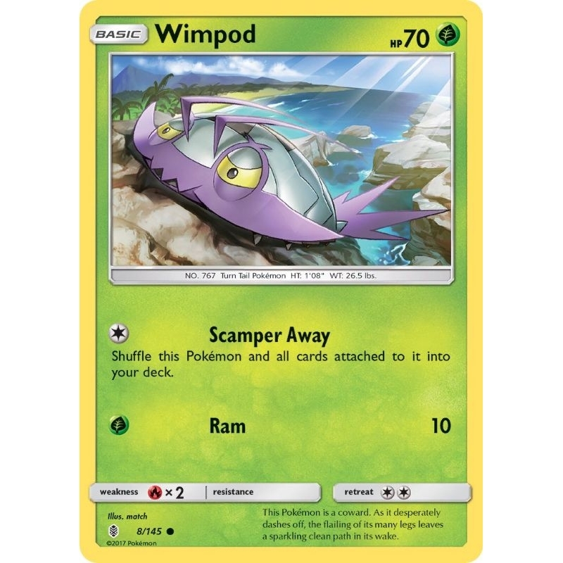 [No.767 / Wimpod] Pokemon card (*not genuine product*) | Shopee Malaysia