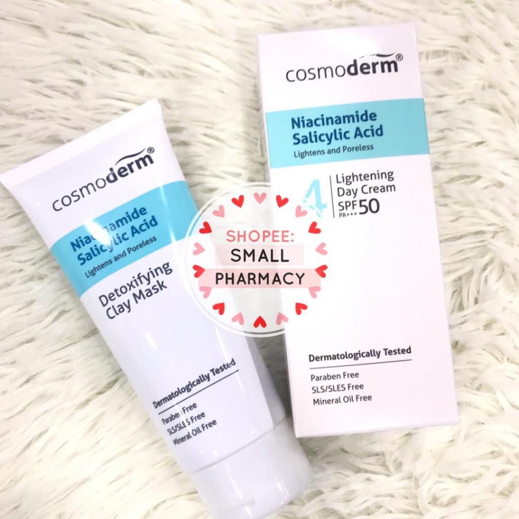 Cosmoderm Niacinamide Salicylic Acid - Detoxifying Clay Mask 100ml ...