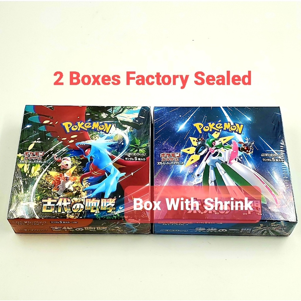 【Ready Stock】 Pokemon Card Ancient Roar & Future Flash Booster Box sv4K sv4M 【Direct from Japan ...