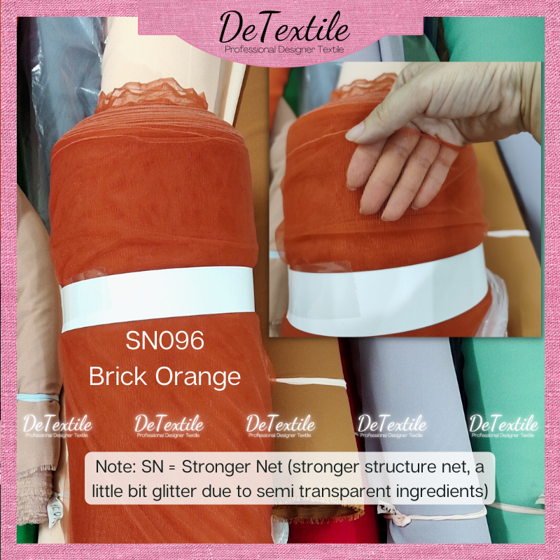 DeTextile Premium Tulle Bridal Soft Net Kain Net Lembut Murah Bidang ...