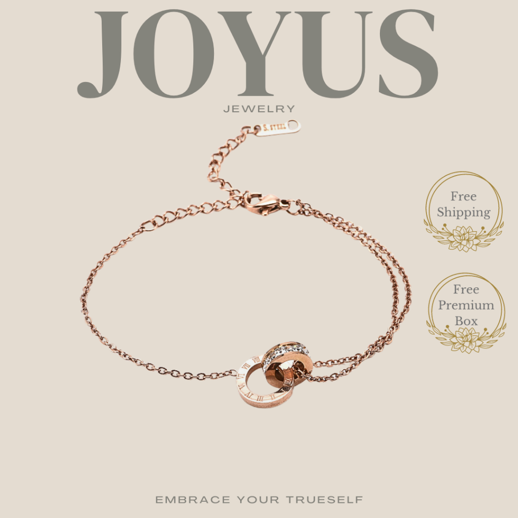 [FREE SHIPPING] JOYUS Romie Titanium Stainless Steel 18K Gold ...