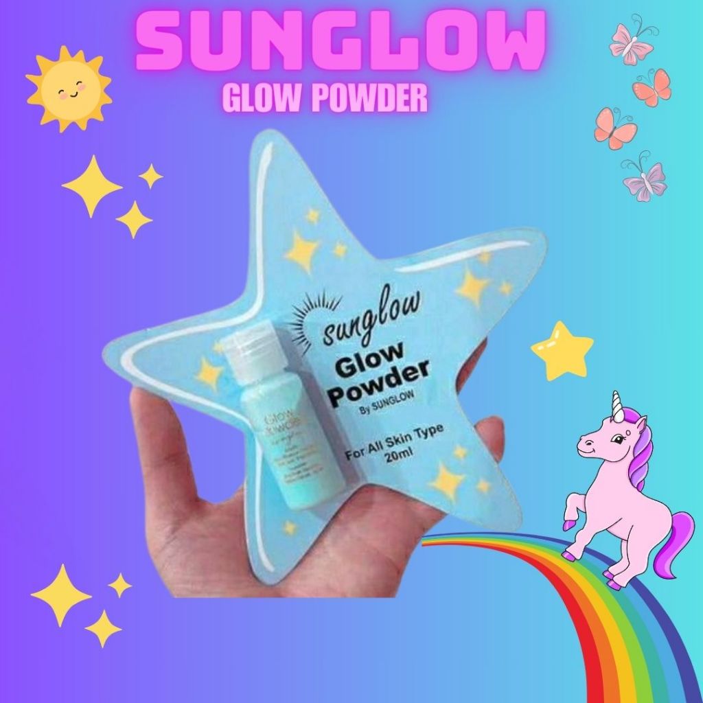 ORIGINAL 💯 HQ GLOW POWDER BY SUNGLOW 20ML-COMBO SET AVAILABLE | Shopee ...