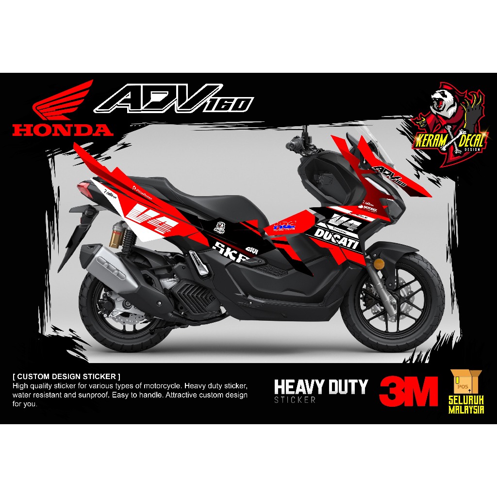 HONDA ADV 160 STICKER BODY | Shopee Malaysia